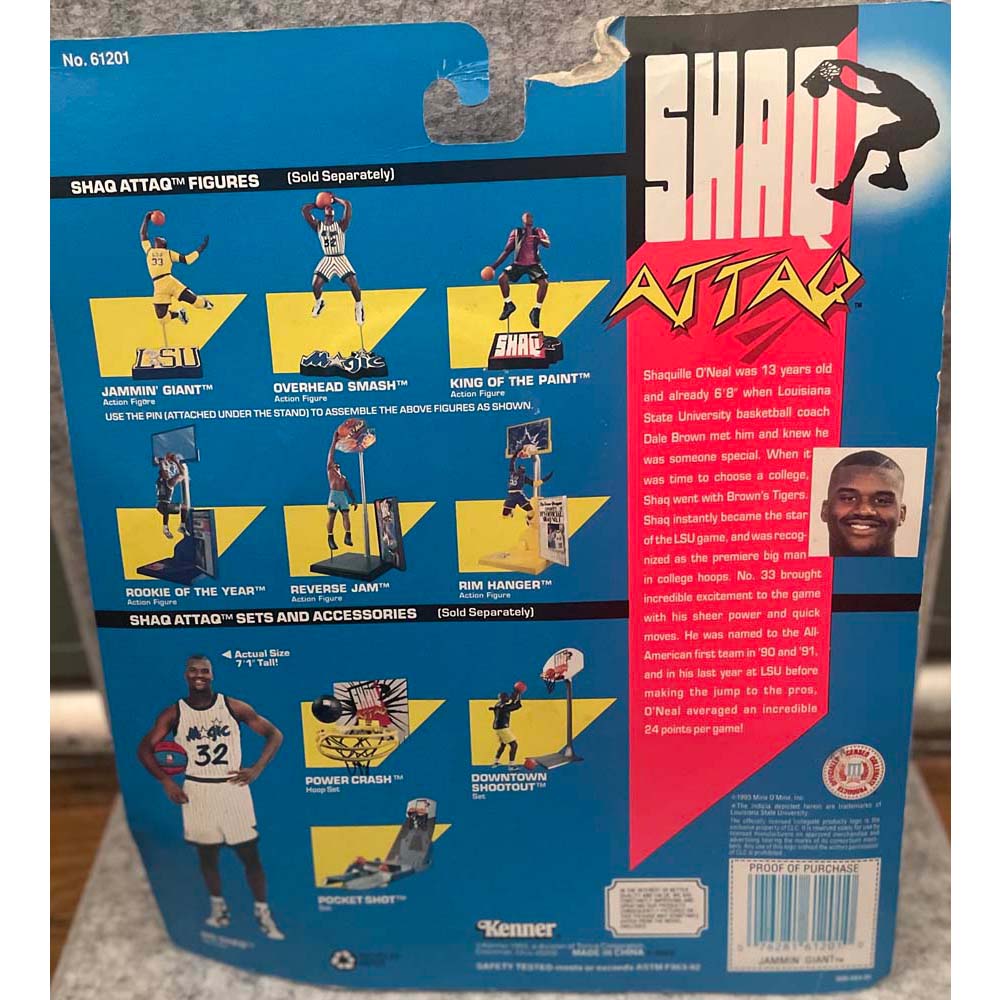 1993 Shaq Attaq Jammin' Giant Action Figure – The Psycho Les Shop