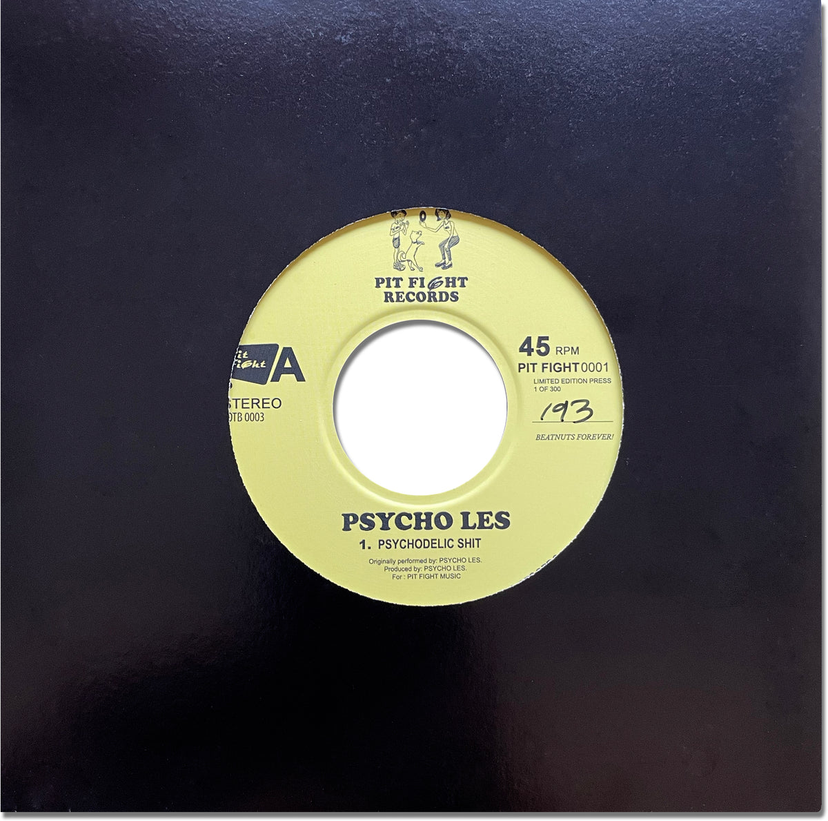 Psycho Les Psychodelic Beats 45 7" Album- Rare – The Psycho Les Shop